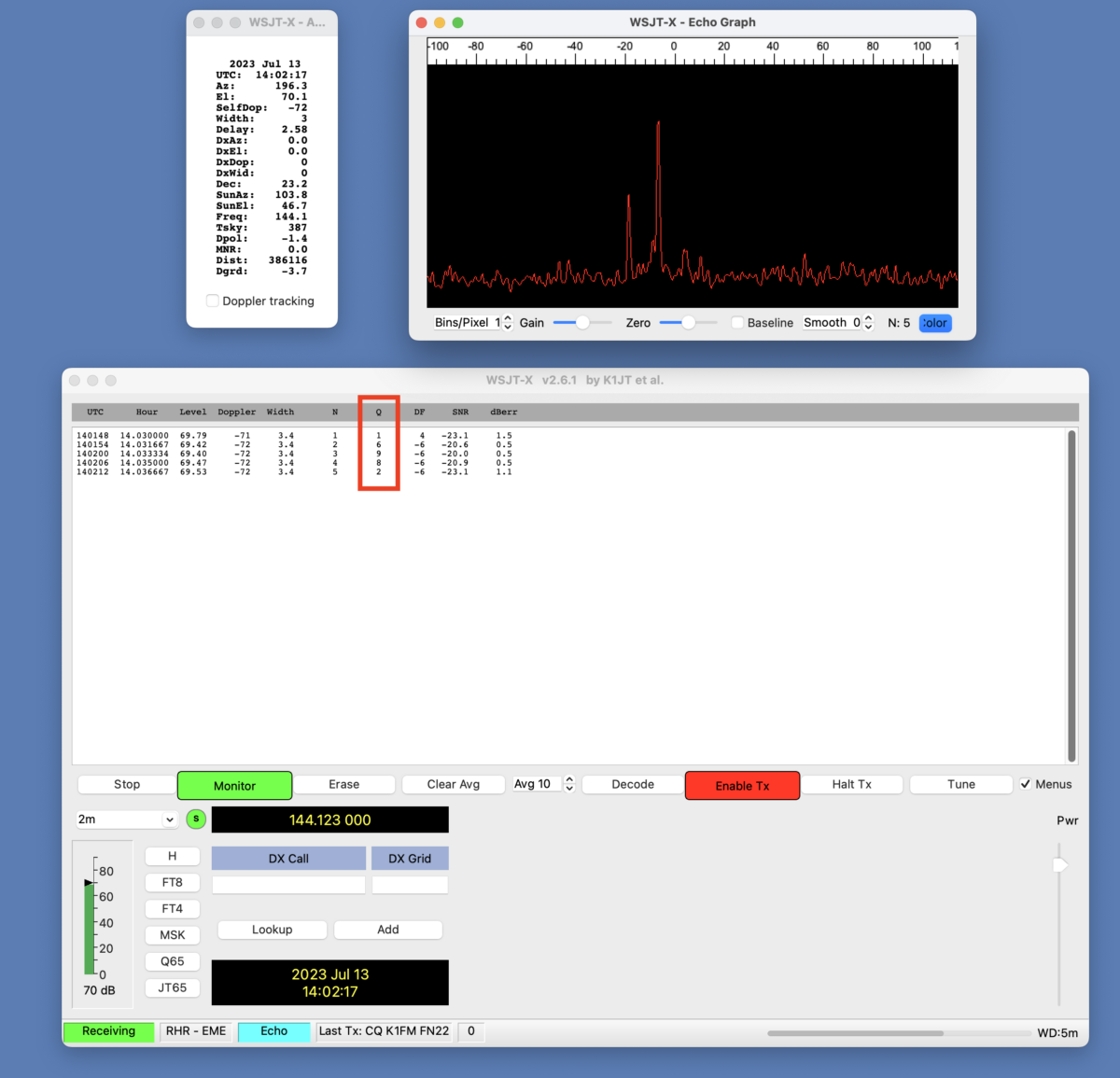 How to make your first EME contact using Remote Ham Radio – Part 2 – K1FM.us